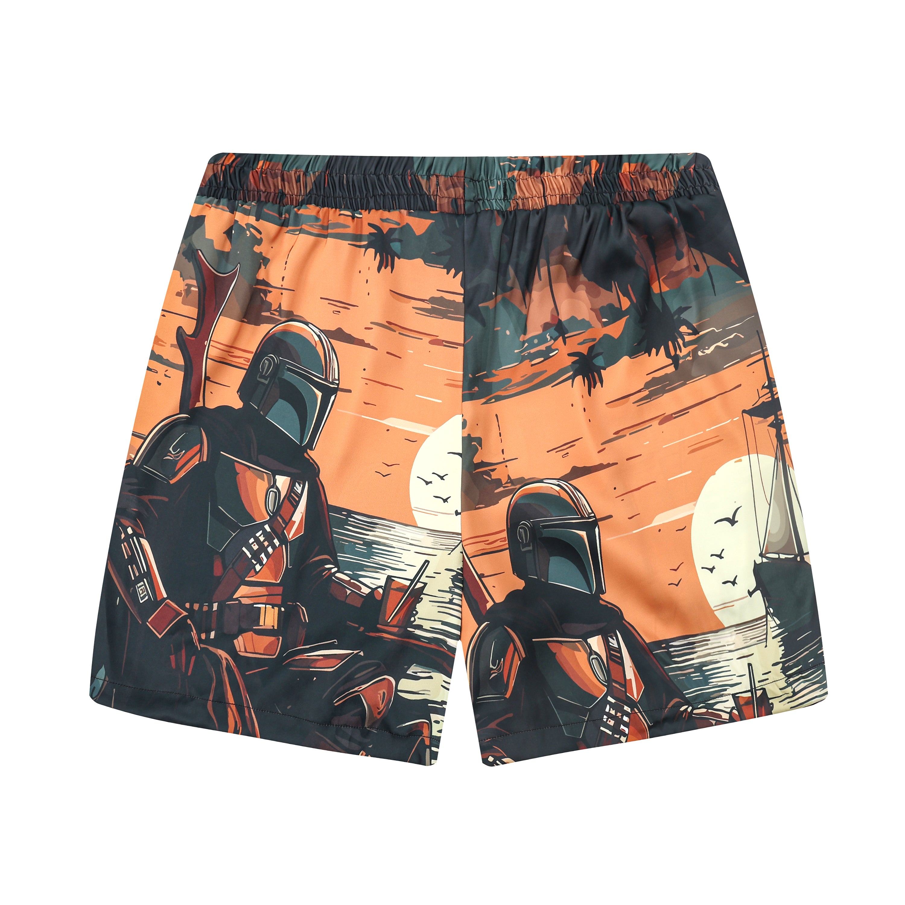 Star Wars Elastic Waistband Summer Casual Shorts – Jonvidesign